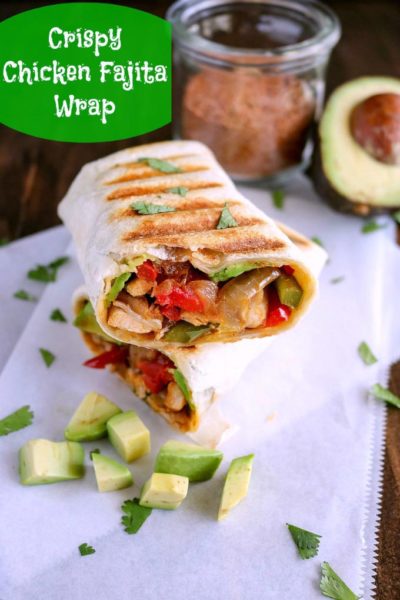 Crispy Chicken Fajita Wrap - Karyl's Kulinary Krusade