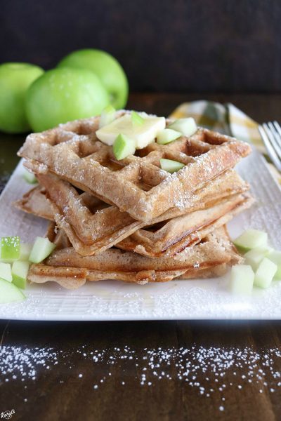 Apple Cinnamon Waffles - Karyl's Kulinary Krusade