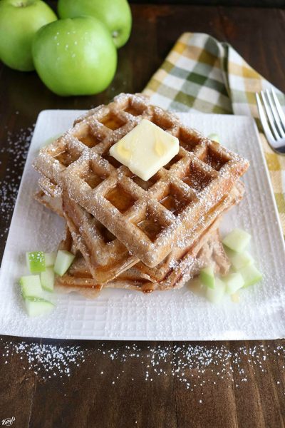 Apple Cinnamon Waffles - Karyl's Kulinary Krusade